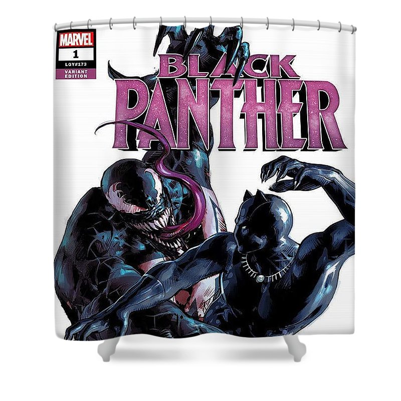 Black Panther Vs Venom - Shower Curtain – Crane Kick Brain