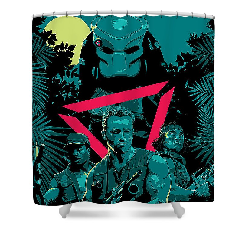 Predator Revisit - Shower Curtain – Crane Kick Brain